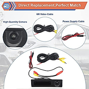 ZONFANT HD 1280x720p Rear View Camera,Trunk Handle Rear View Reverse Backup Camera Compatible with BMW F Series 3/4/5 X3 X4 F30 F32 F10 F11 F25