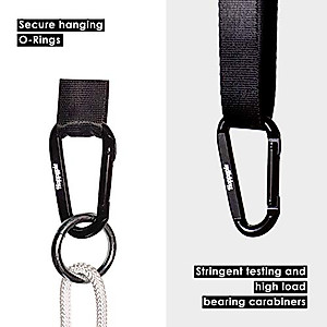 Secure Canvas Baby Swing with Safety Belt, Wooden Hanging Swing Seat Chair - Indoor Outdoor, Baby Hammock Swing for Infant and Toddler (Bright Green)