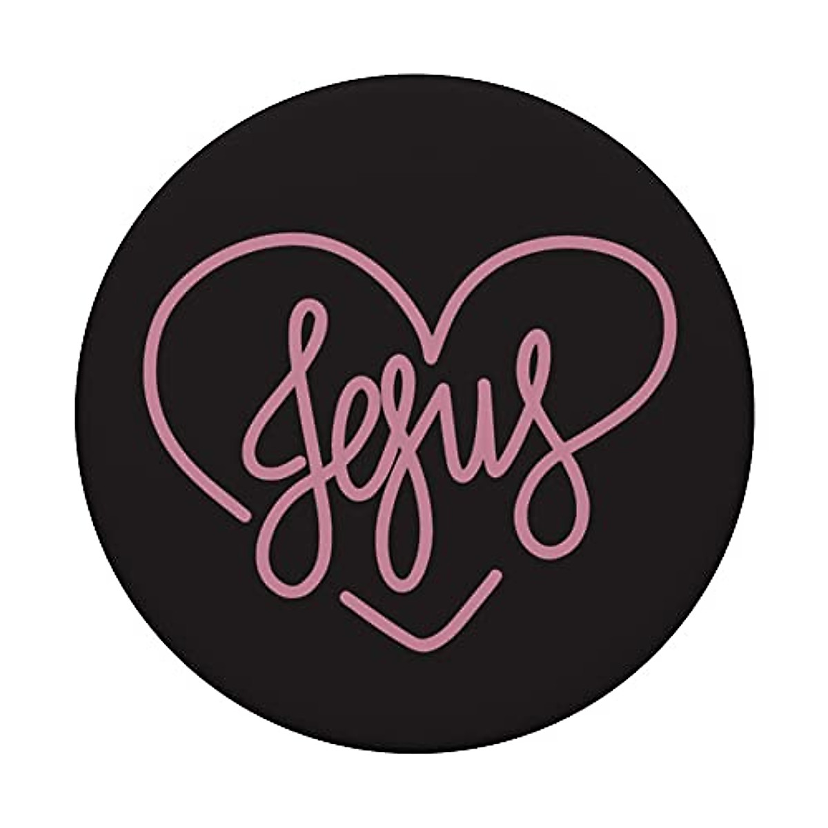 Peony Pink Jesus Faith Christian Bible Verse PopSockets Swappable PopGrip
