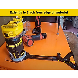 Router Edge Guide for Fixed Base Compact Router (DNP618), Straight Edge Guide for Quickly Attached to Router Fixed Base