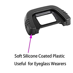 D90 D7000 Eyepiece Eyecup Eye Cup DK-21 for Nikon D750 D610 D600 D300 D200 D80 D70 D50 Camera Viewfinder, ULBTER Eyepiece Cover & Hot Shoe Cover -(2+2 Pack)