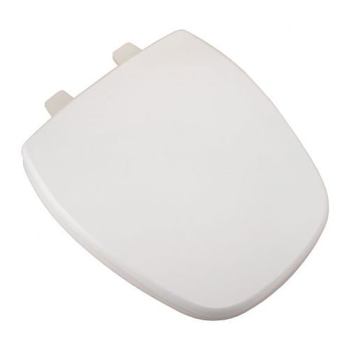 Premium Molded Wood Seat White Round Closed Front Toilet Seat for Eljer Toilets