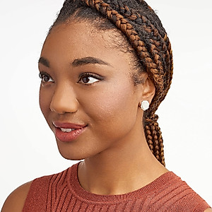 MORGAN & PAIGE Carved Mother of Pearl Rose Earrings, Handcrafted Rose Stud Earrings, Rhodium Plated Sterling Silver Mother of Pearl Earrings, Jewelry Gifts for Women