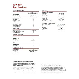 Toshiba SD-V296 Tunerless DVD VCR Combo Player (Certified Refurbished)