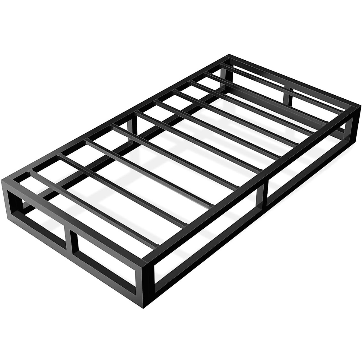 Bilily 6 Inch Twin XL Bed Frame with Steel Slat Support, Low Profile King Metal Platform Bed Frame Support Mattress Foundation, No Box Spring Needed/Easy Assembly/Noise Free