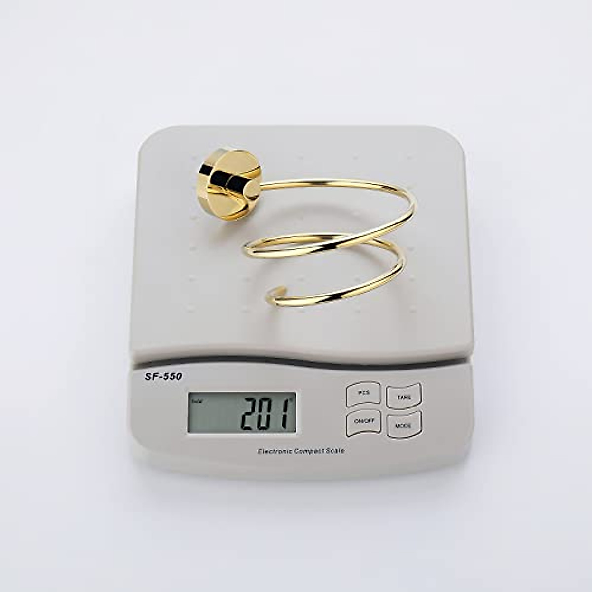 YUESIMATE Hair Dryer Holder Wall Mounted Bathroom or Bedroom Hairdryer Hanging Rack Hair Dryer Organizer Blower Dryer Organizer Universal Size,Gold