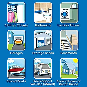 DampRid Pure Linen Hanging Moisture Absorber, 3 Pack, For Fresher, Cleaner Air in Closets