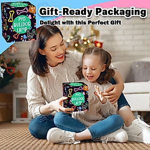 FUNZBO Paint Your Own Dog French Bulldog Lamp Kit - Arts and Crafts Supplies Puppy Painting Kits for Kids Teens Adults, DIY Night Light Toys for Toddlers Girls Boys Birthday Easter Holiday Gifts