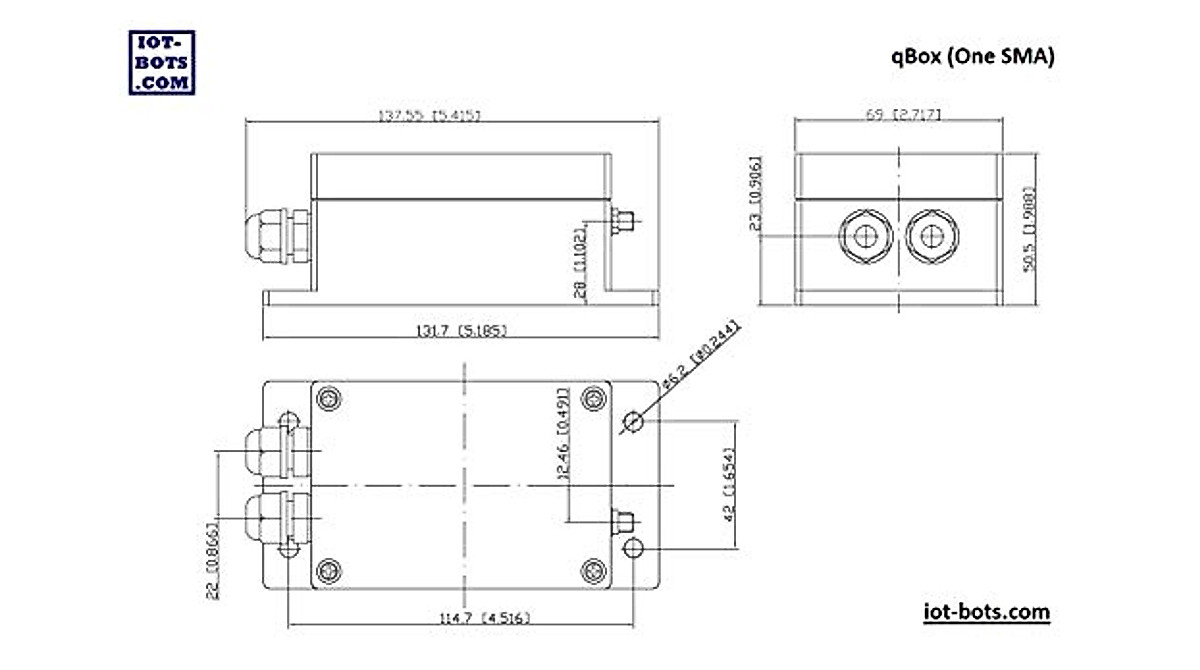 qBox DIY IoT Enclosure Kit for Arduino, ESP32, LoRa IP65 Waterproof