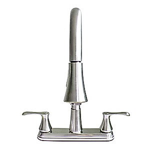 Wasserman 22167143 - Kitchen Sink Faucet Double Handle Pull Down Spay with 28mm Spout