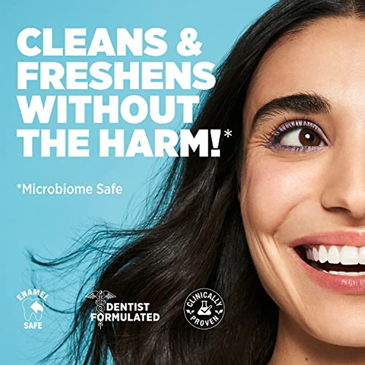 Lumineux Clean & Fresh Mouthwash - Certified Non-Toxic - Fresh Breath in 14 Days - Fluoride Free - NO Alcohol, Artificial Colors, SLS Free, Dentist Formulated