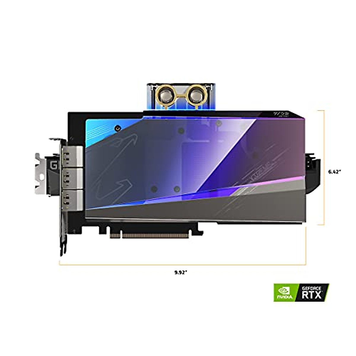 GIGABYTE AORUS GeForce RTX 3080 Ti Xtreme WATERFORCE WB 12G Graphics Card, Waterforce Water Block Cooling System, 12GB 384-bit GDDR6X, GV-N308TAORUSX WB-12GD Video Card