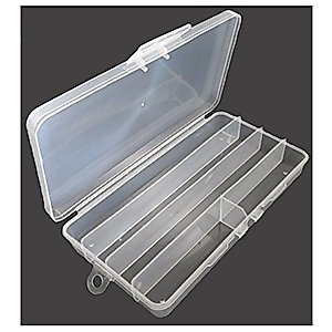 Stow-Away Plastic Storage Box with 5 Compartments : (Pack of 2 Pcs.)