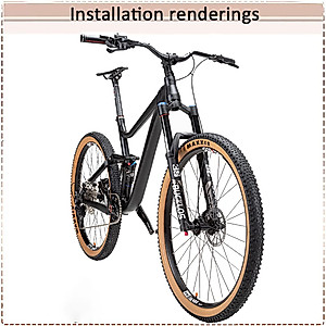 BUCKLOS MTB Air Suspension Fork 27.5 29 110 * 15mm Boost AM E-Bike Tapered, Travel 160mm 36mm Inner Tube Thru Axle Rebound Adjustment Disc Brake Front Forks, fit All Mountain eBike ect. (29)