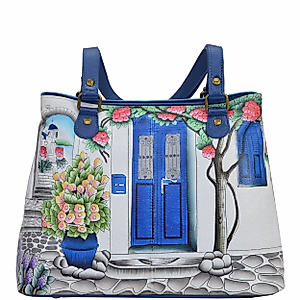 Anna by Anuschka Women’s Leather Shoulder Satchel, Magical Greece