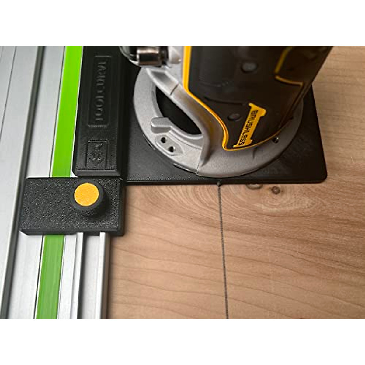ToolCurve's Guide Rail Adapter Compatible with Dewalt Router - Made in USA