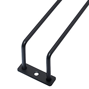 ZOOHOT 35.5cm Wine Glass Rack - Under Cabinet Stemware Wine Glass Holder Glasses Storage Hanger Metal Organizer Black (1 Rows, 3 Pack)