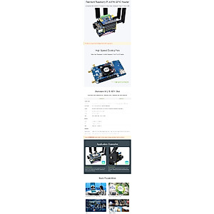 Coolwell SIM8202G-M2 5G HAT for Raspberry Pi/Ardui, Quad Antennas Support 5G NSA and SA Networking, 5G/4G/3G Compatible, Multi-Mode & Multi-Band