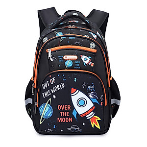 Kids Backpack for Boys Elementary Kindergarten Preschool School Bag 16 inch Multifunctional Cute Large Capacity