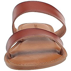 Amazon Essentials Women's Two Band Sandal, Tan, 6