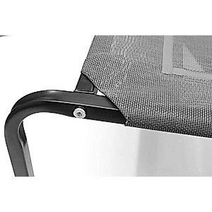 Paws & Pals Elevated Dog Bed - Steel Frame, Temp Control, Indestructible Chew-Proof Pet Cot w/Trampoline Suspended Raised Hammock Best for Portable in/Out Door Use Cooling Platform | Medium