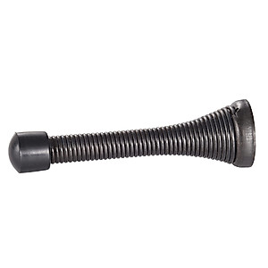 East West Consolidated 61965-2 Oil Rubbed Bronze Flexible Steel Spring Door Stop Stopper (Pack of 2)