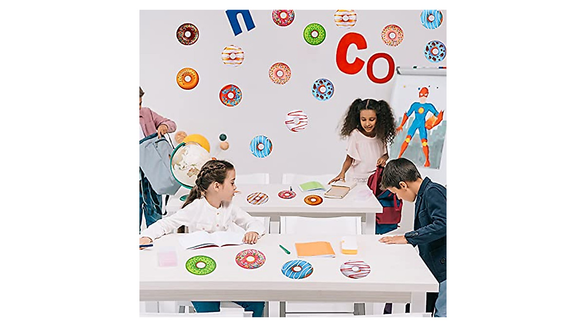 Colorful Donuts Party & Classroom Decor | 50 Pieces for Fun & Learning