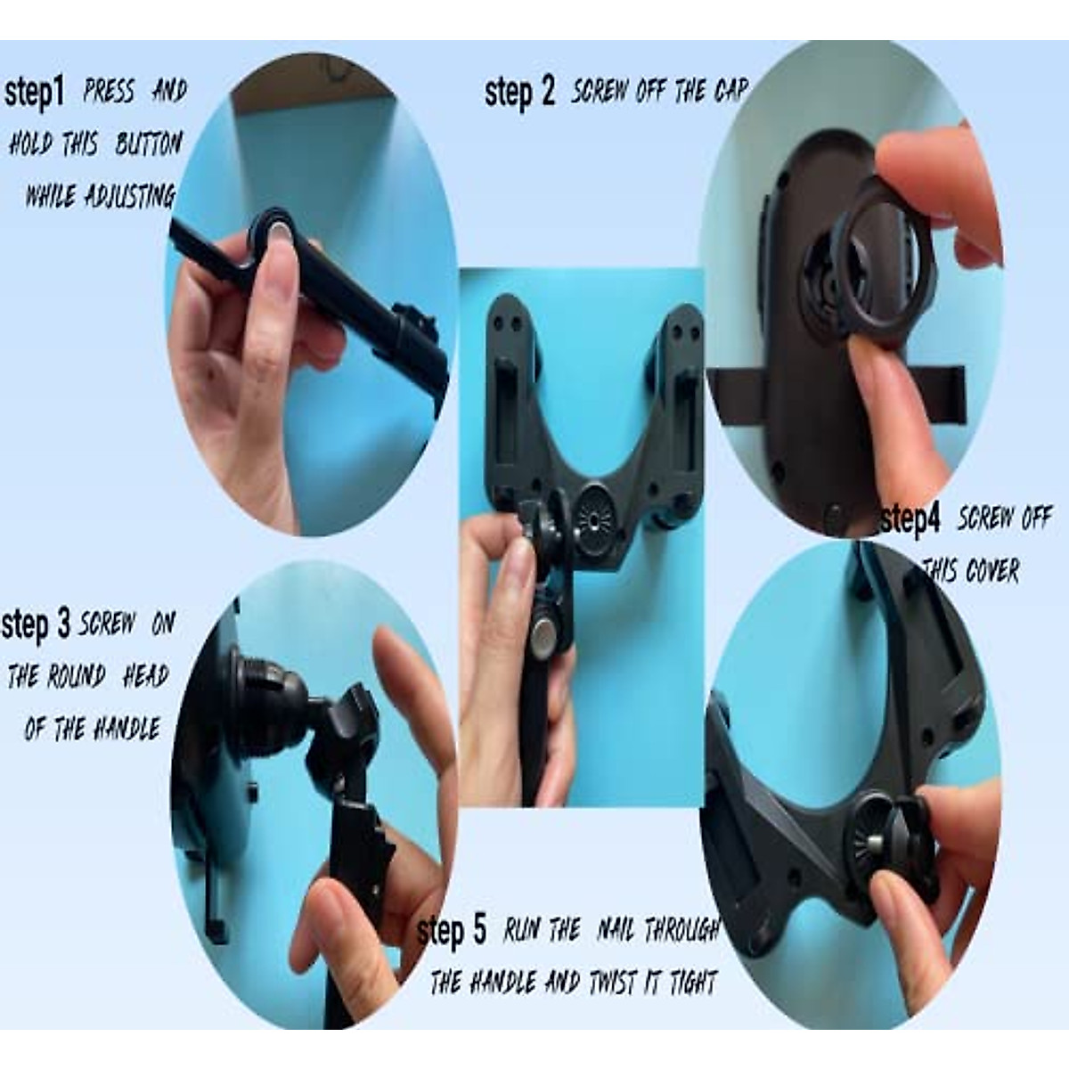 CJCTX Rear View Mirror Phone Holder for Car / 360° Rotatable and Retractable Car Phone Holder / 2022 Phone Mount for Car Like iPhone Samsung Smartphones