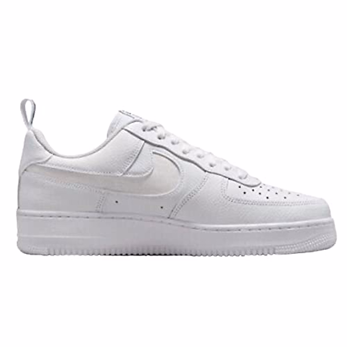 Nike Air Force 1 '07 LV8 Reflective Swoosh (us_Footwear_Size_System, Adult, Men, Numeric, Medium, Numeric_10) White