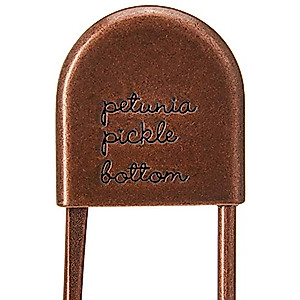 Petunia Pickle Bottom Safety Pin Keychain - Antique Copper