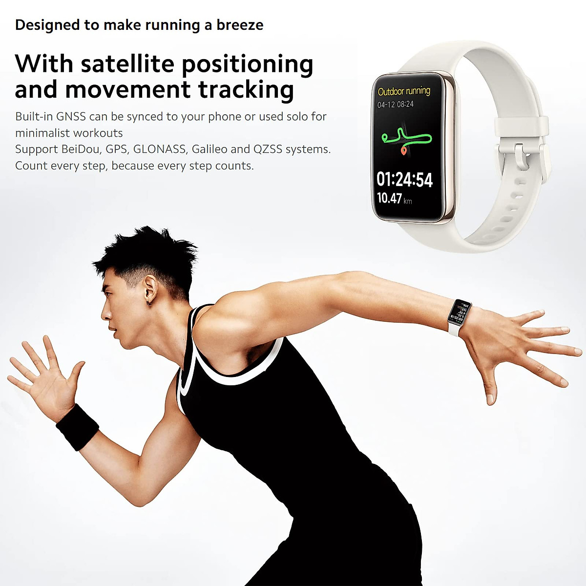 Xiaomi Band 7 Pro Smartwatch with GPS(Global Version), Health & Fitness Activity Tracker High-Res 1.64" AMOLED Screen, Heart Rate & SPO₂ Monitoring, 110+ Sports Modes, 12Day Battery Smart Watch, Black