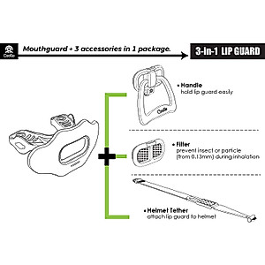 COOLLO SPORTS Lip Guard Mouthguard 3-in-1 TRANSFORMER Pacifier Football Mouthpiece Sports Lip Protector for Adults & Youth USA Flag & Fangs mouthpiece (Case Included) (Blue Camo (Two Layers))