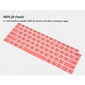 Keyboard Cover Skin for 14" Dell Latitude 7430 7420 7410 Notebook, Dell Latitude 7000 14 inch, Dell Latitude 5430 5431 5420 14"/Dell Latitude 7520 15.6"/Dell Latitude 9510 9520 9420 9430 Cover-Pink