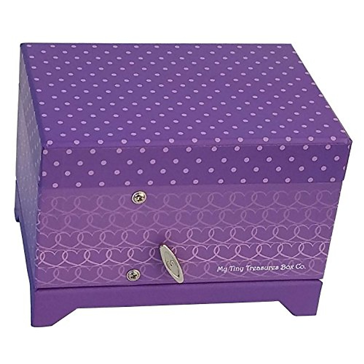 My Tiny Treasures Box Company Ballerina Music Box (Heart Ballerina Music Box - Purple)