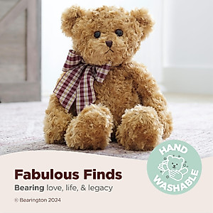 Bearington Collection Wuggles Teddy Bear 18 Inch Stuffed Animals & Teddy Bears - Vintage Teddy Bear - Old Fashioned Teddy Bear