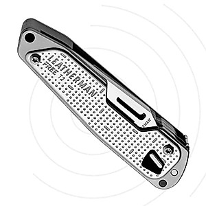 LEATHERMAN, FREE T2 Multitool and EDC Pocket Knife with Magnetic Locking and One Hand Accessible Tools, Made in the USA