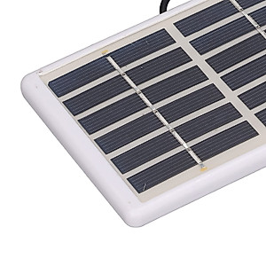 Portable Solar Panel 1.2W 6V 9V Polysilicon Crystals DC Interface Solar Charger Panel for Solar Water Pumps, Solar Lawn Lights
