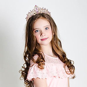 Kamirola Crystal Crowns and Tiaras Headband for Girl or Women Birthday Party Wedding Prom Bridal Christmas Valentine