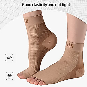 Fasciitis Socks, Avoid Secondary Injury Comfortable Fabric Manufacturing Compression Socks for Outdoors for Home for Life for Sports(S/M)