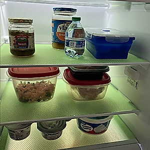 3 Rolls Refrigerator Liners 17.71*59inch, Washable Fridge Mats Shelf Liners Waterproof Fridge Pads Drawer Table Mats Refrigerator Mats for Shelves