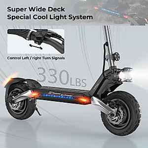 Circooter Raptor Pro Electric Scooter Adult with Smart APP, 1600W Motor, 31 Miles Range, 28 Mph Top Speed Off Road Electric Scooter with Dual Charging Ports, Storage Bag - Raptor Pro