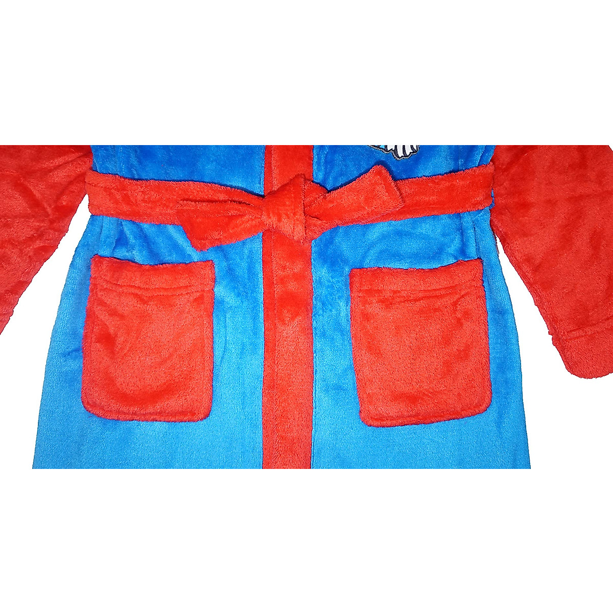 Super Mario Little/Big Boys' Soft Hooded Fleece Sleepwear Bathrobe - Plush Robe for Kids, Mario, 8