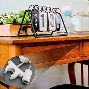 fallingstar False Cabinet Clips Tip-Out Sink Cabinet Clips - Universal False Front Fasteners for Drawer/Cabinet with Snap Mechanism - Hardware Replacement Set Includes Screws (4 White)