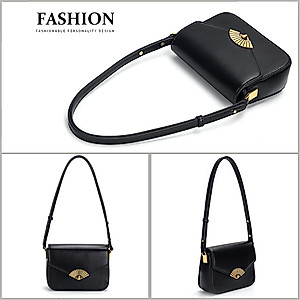 Handbags for Women PU leather Hobo Handbags with Fan Shoulder Crossbody Handbags