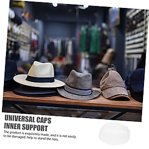 CHILDWEET 20pcs Hat Support Pad Holder Plastic Bottle Caps Plastic Stand Cap Insert Shaper Baseball Hat Supports Peaked Caps Holder Caps Support Caps Inner Support Protector Retainer Pvc