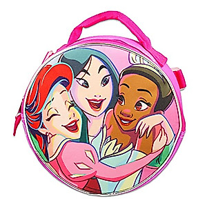 Disney Princess Backpack 6 Pc Activity Bundle with 16" Backpack, Lunch Bag, Water Pouch, and More (Disney Princess School Supplies)