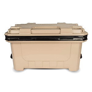 Igloo Tan IMX 70 Qt Lockable Insulated Ice Chest Injection Molded Cooler with Carry Handles