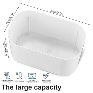 USB Baby Wipe Warmer,Wet Wipes Dispenser or Baby,Portable Wipe Warmer USB Baby Wipe Warmer,3 Temperature Modes,Large-Capacity Diaper Wipe Warmer for Home Car Travel (White, Mechanics)