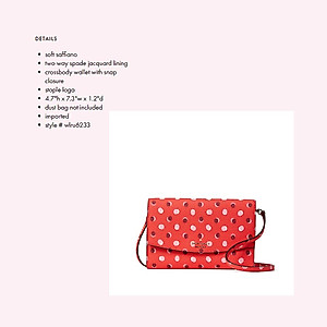 kate spade crossbody purse for women Laurel way winni (Digital red)