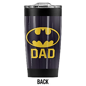 Batman Bat Dad Stainless Steel Tumbler 20 oz Coffee Travel Mug/Cup, Vacuum Insulated & Double Wall with Leakproof Sliding Lid